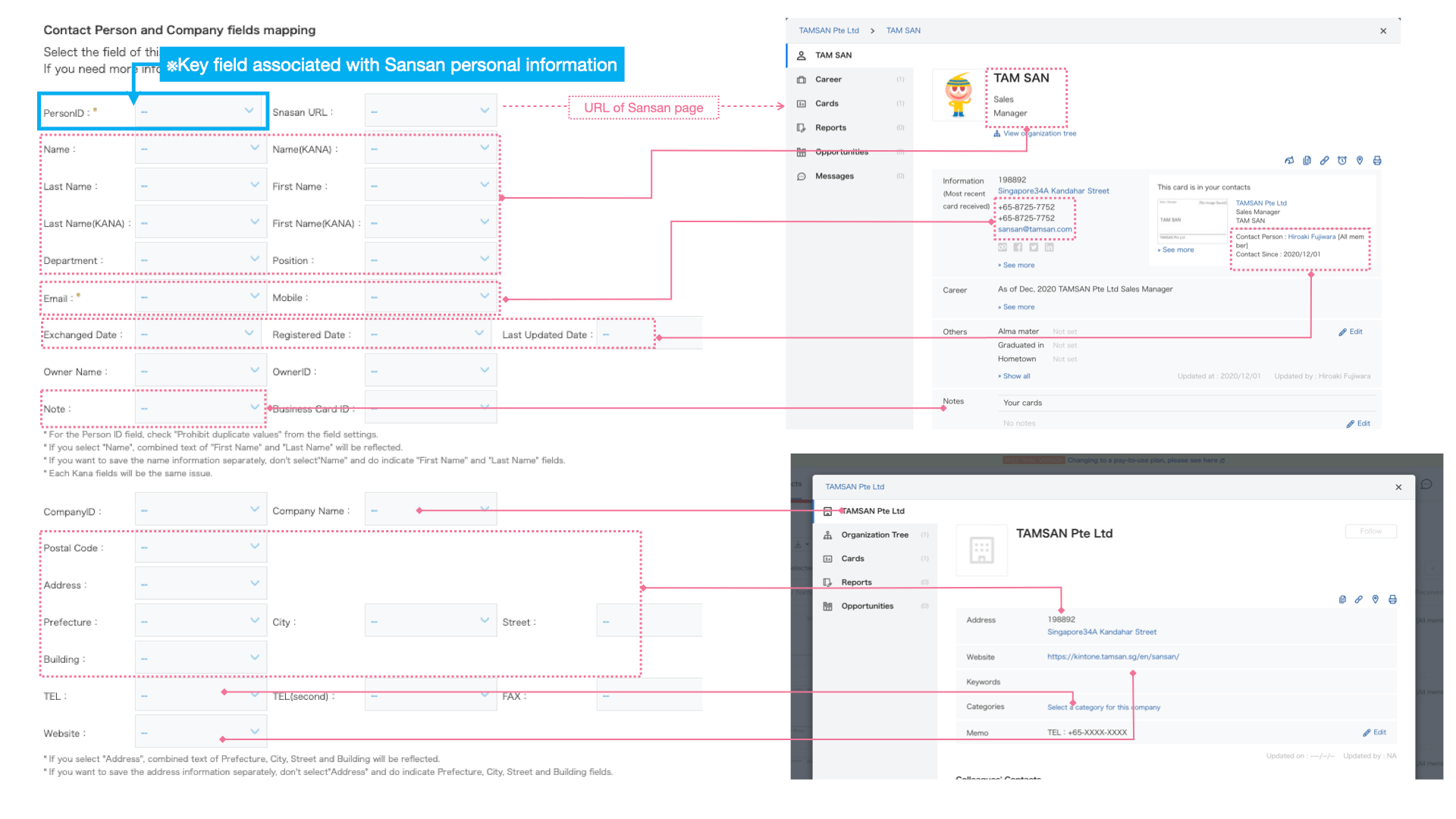 Configuration method/demonstration: One App for Management of Contact ...